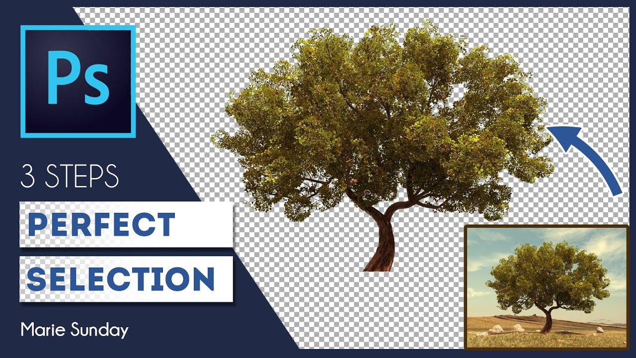 Photoshop CC Perfect Selection in 3 Steps - YouTube