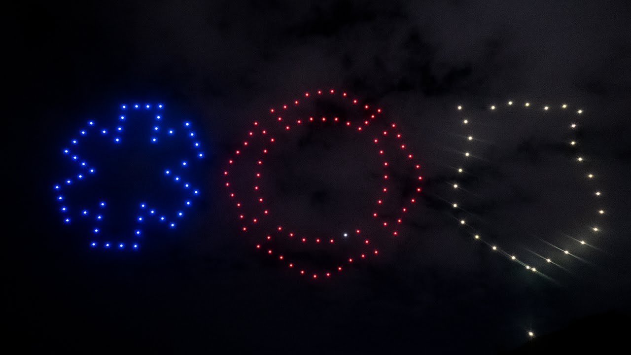 Drone Show for Lights & Lasers | Go Drones - YouTube