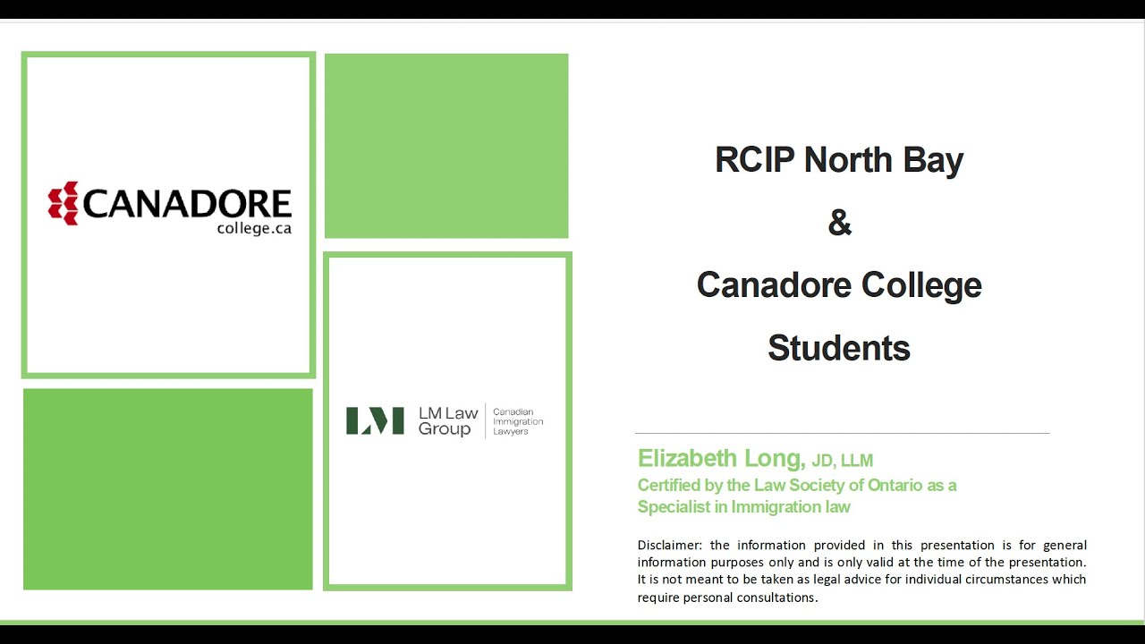 Presentation to Canadore College Students and RCIP, North Bay- July ...