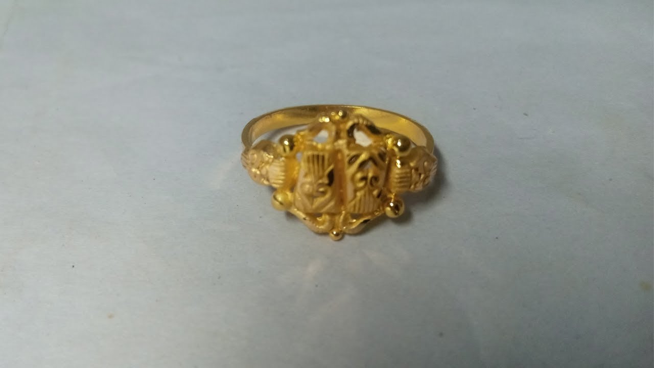 How to make gold finger ring gold ki ring kaise banaye hai - YouTube