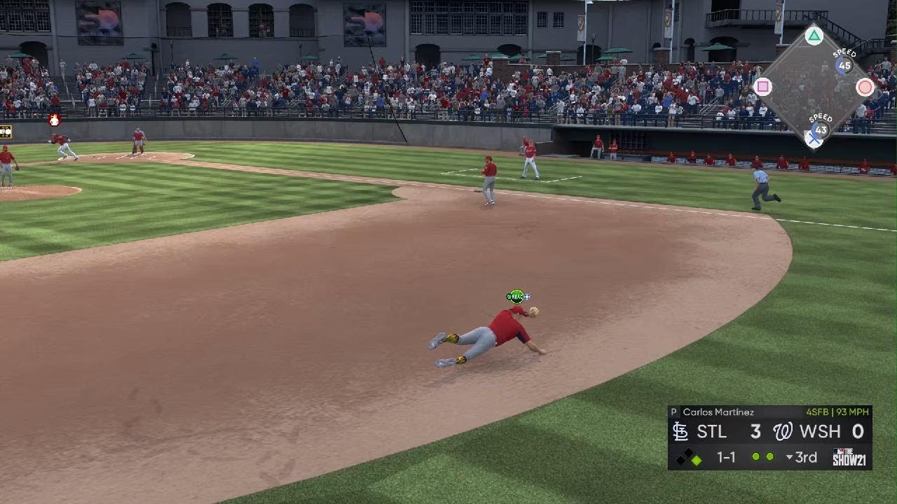 MLB The Show 21 diving catch - YouTube
