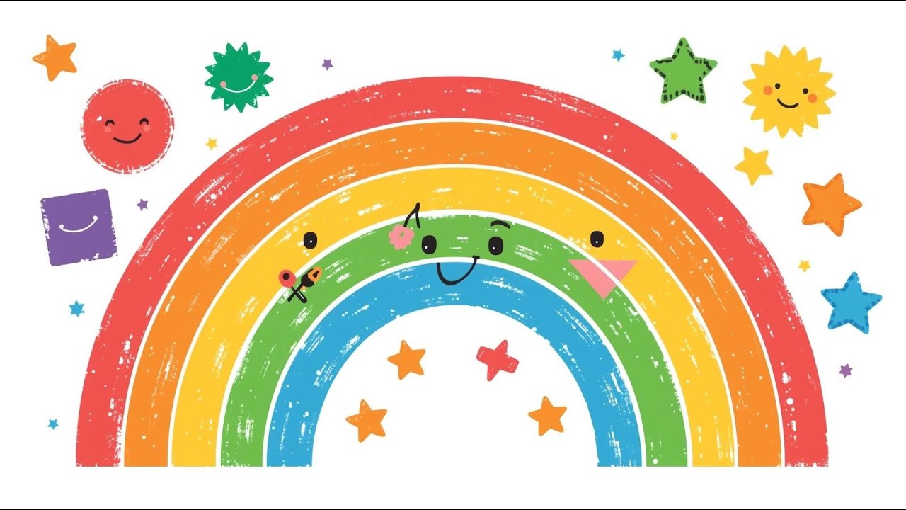 🌈 Learn Rainbow Colors & Shapes! Fun Song for Toddlers 🎶 - YouTube