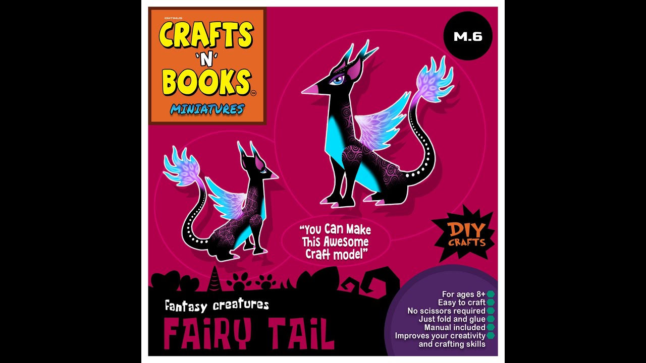 "CRAFTSNBOOKS", for ages 8+, miniatures, fantasy creatures series , M6 ...