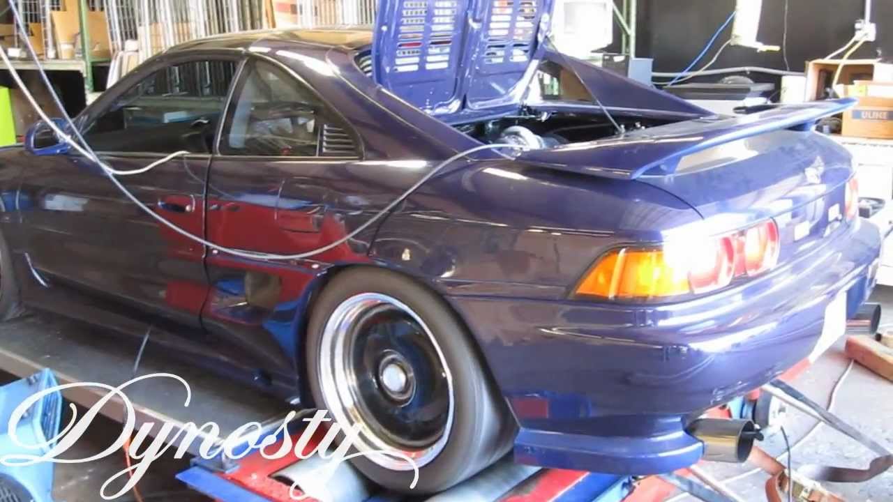 95 Toyota MR2 Dyno with GT2871R Turbo 405WHP - YouTube