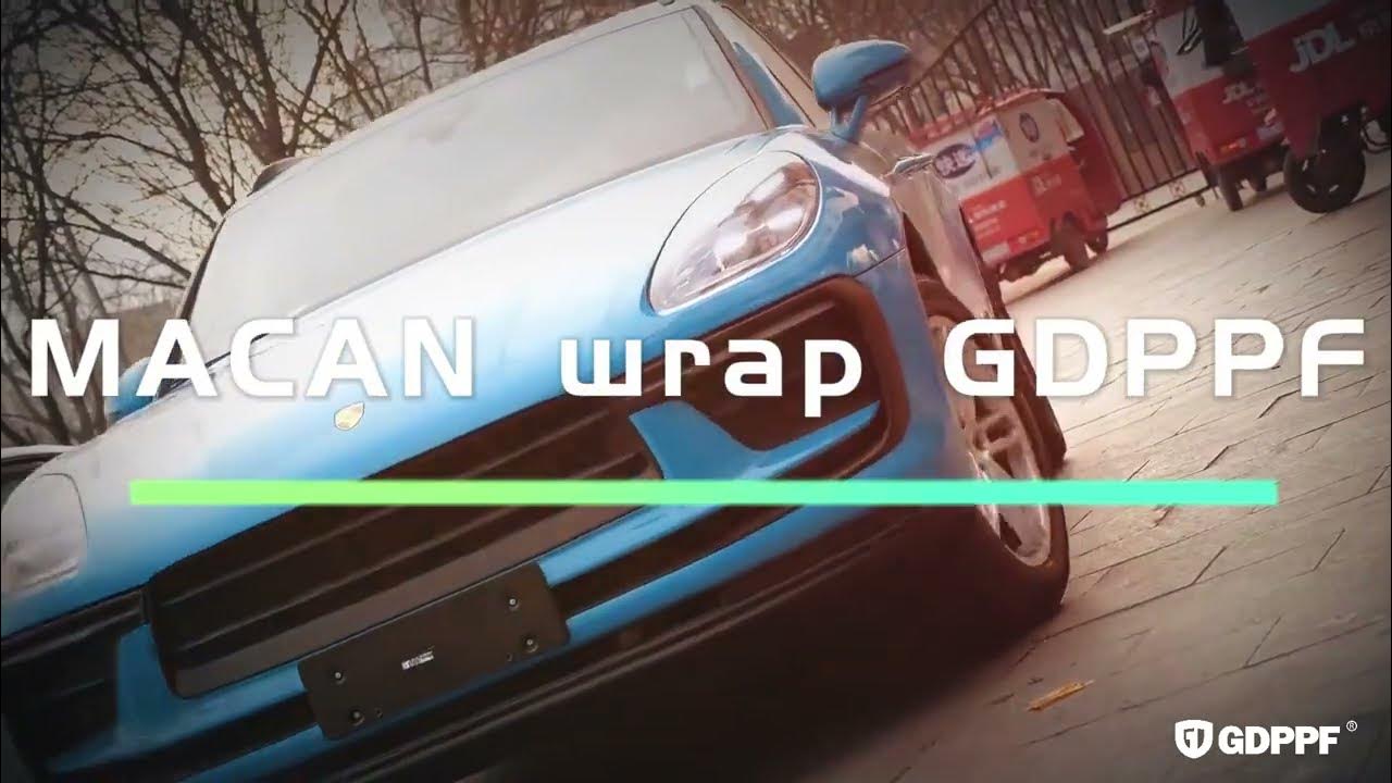 PORSCHE MACAN wrap GDPPF High Gloss Self Healing Paint Protection Film - YouTube