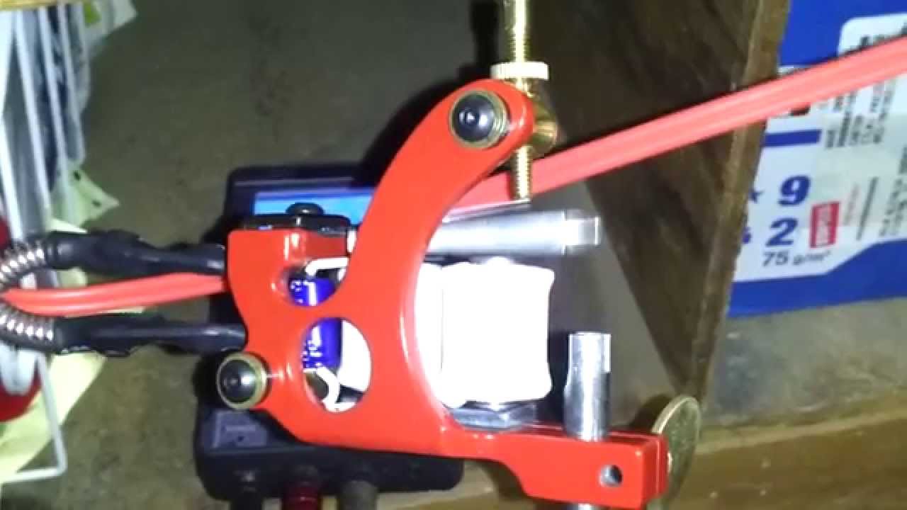 custom built tattoo machine "Walker" Liner - YouTube