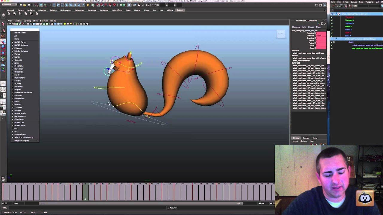 Animation Tutorial: Free Squirrels Rig - Adding Overlap To Mouth - YouTube