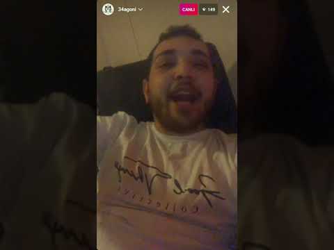 Agoni canlı yayında ( esir şarkısını söylüyor)