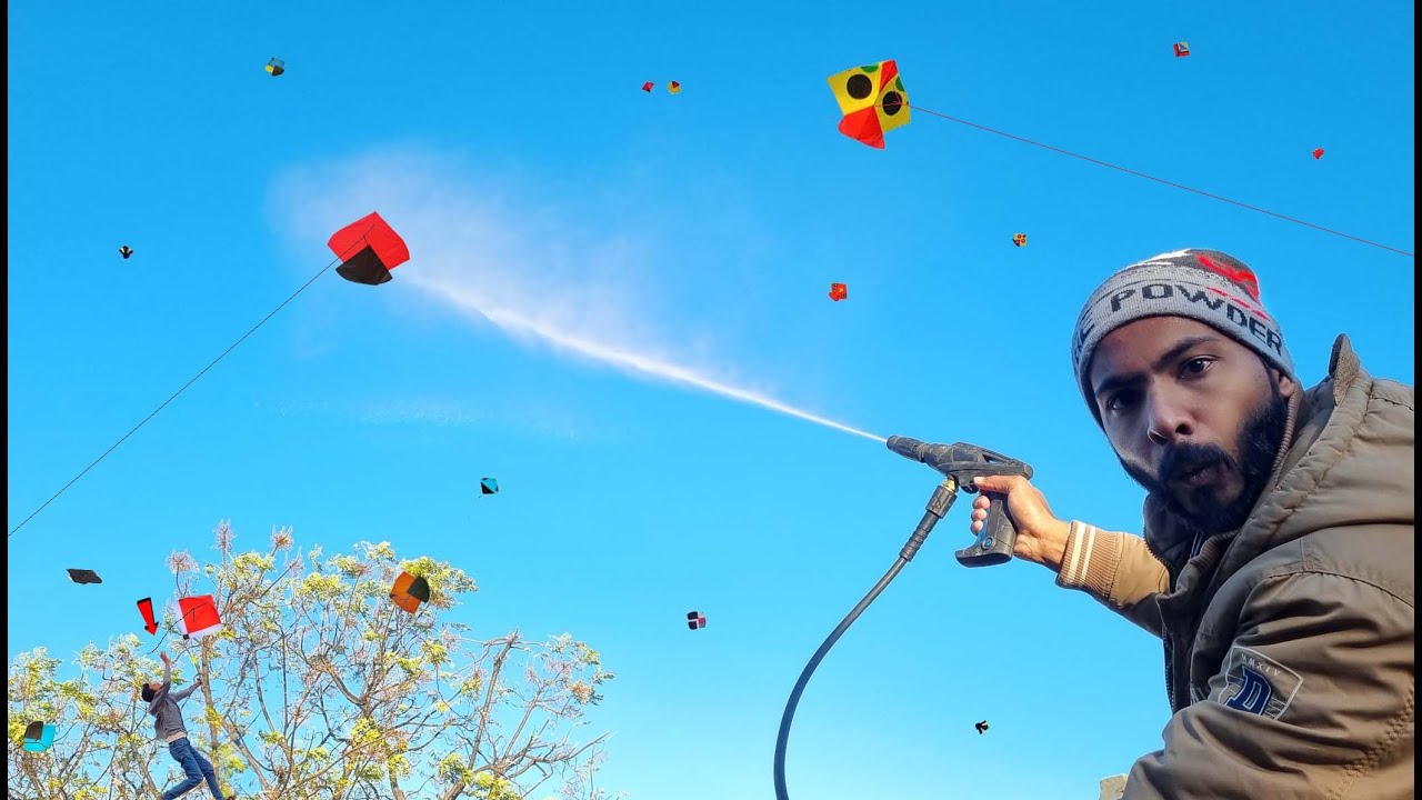 New Trick to Caught kite With Water Gun | Catch kite - YouTube