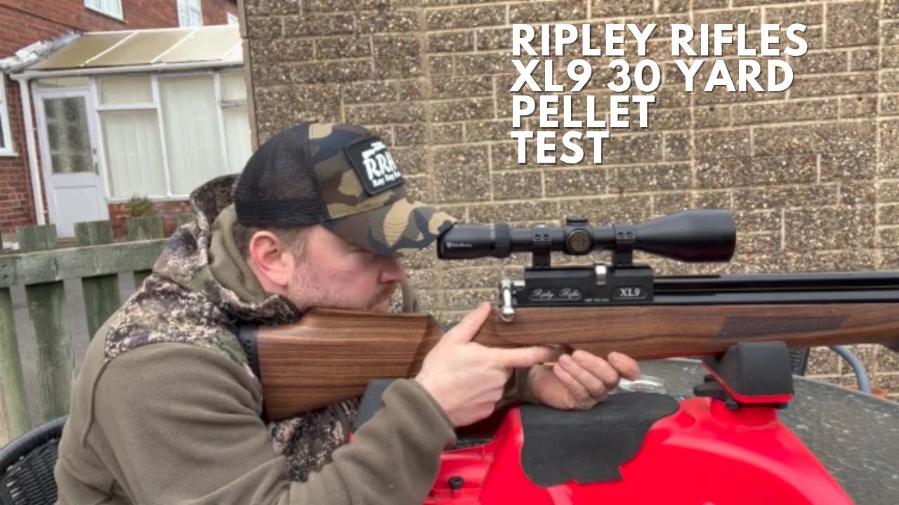 Ripley Rifles XL9 - 30 yard pellet test in 22 cal - YouTube
