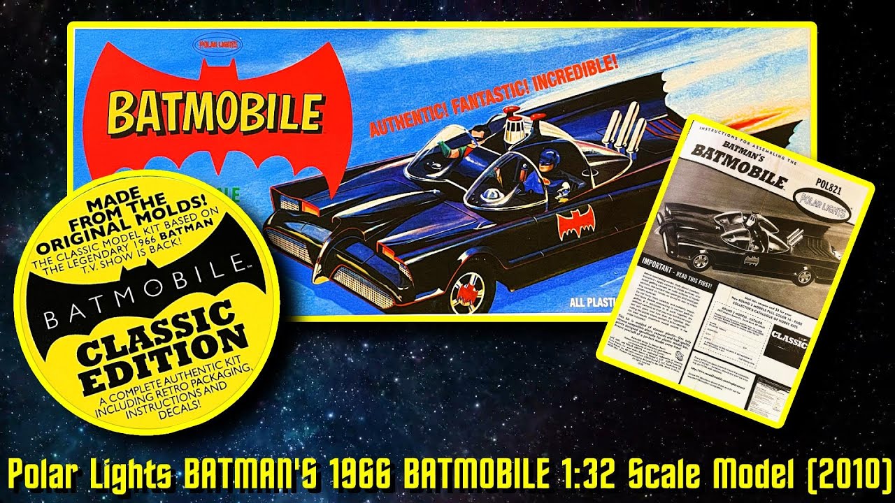 Polar Lights Batman's BATMOBILE AUTHENTIC! FANTASTIC! INCREDIBLE! 1:32 ...