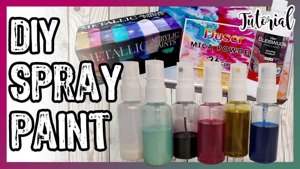 🇩🇪 🇬🇧 💙 Farbsprays selbermachen aus Farbe, Wasser, Pouring Medium und mehr (English subtitles ...