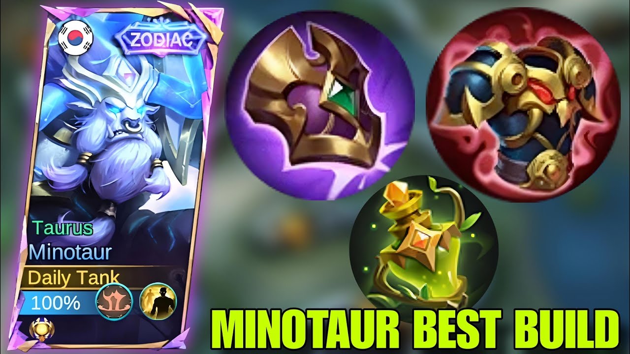 THE ULTIMATE MINOTAUR BUILD – Unkillable Tank in MLBB! 😱 - YouTube