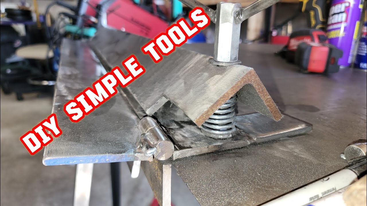 DIY sheet metal bender. simple tools. - YouTube
