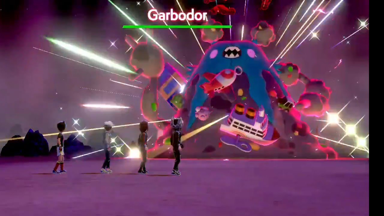 SHINY G-MAX GARBODOR ! Max Raid Pokémon Sword and Shield - YouTube