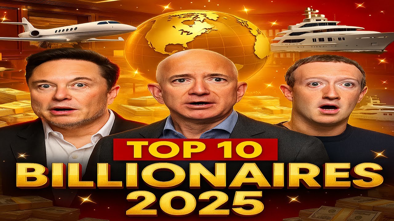 Top 10 Richest People in the World 2025 🌍 | Billionaire Ranking & Net ...