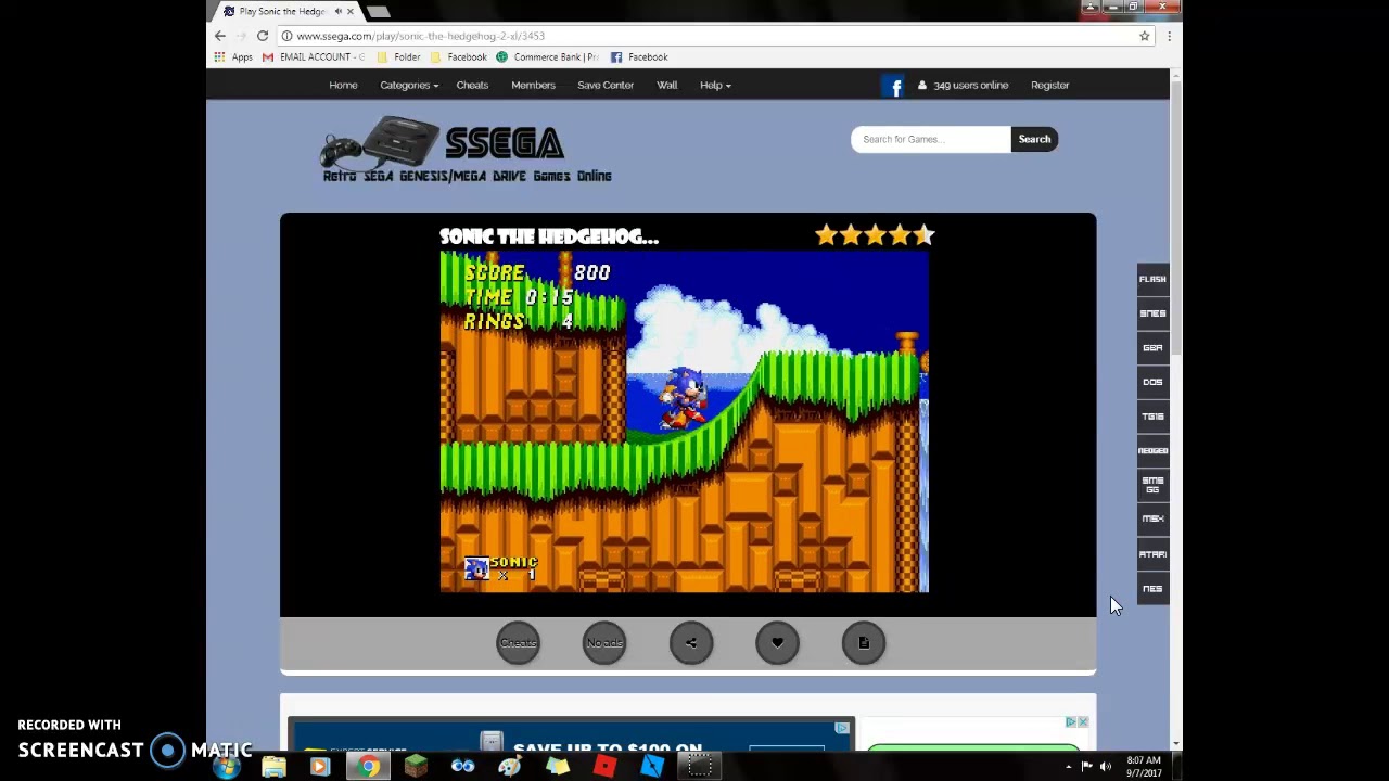 Sonic XL 2 and Atari Breakout Gameplay - YouTube