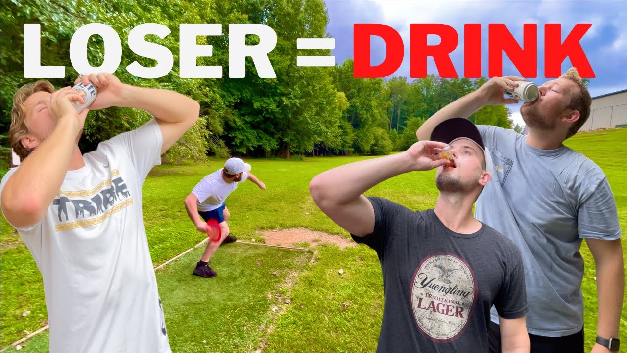 Double Shotty Battle: Disc Golf Beer Challenge Part 2 - YouTube