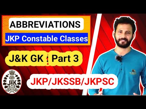 Abbreviations - Part 3 | J&K UT | JKP Constable Class | Know Your State ...