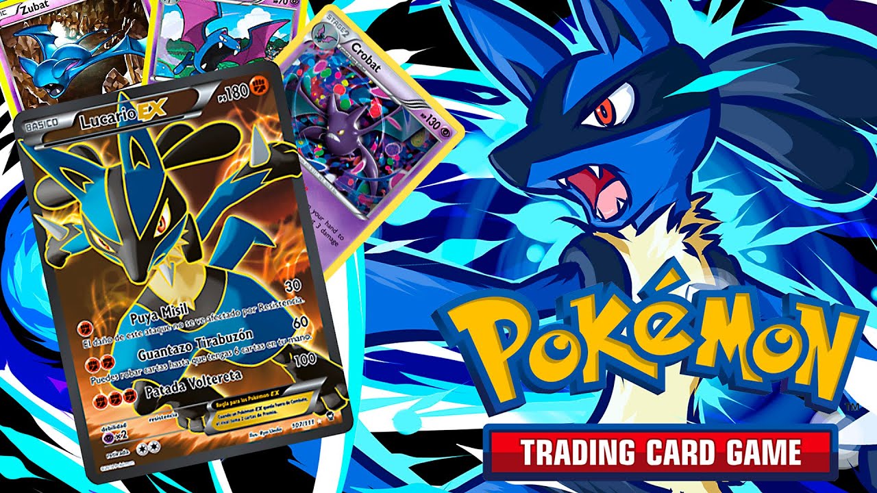 POKÉMON TRADING CARD GAME: MAZO COMPETITIVO "LUCARIO EX + BATS"! (TCG ...