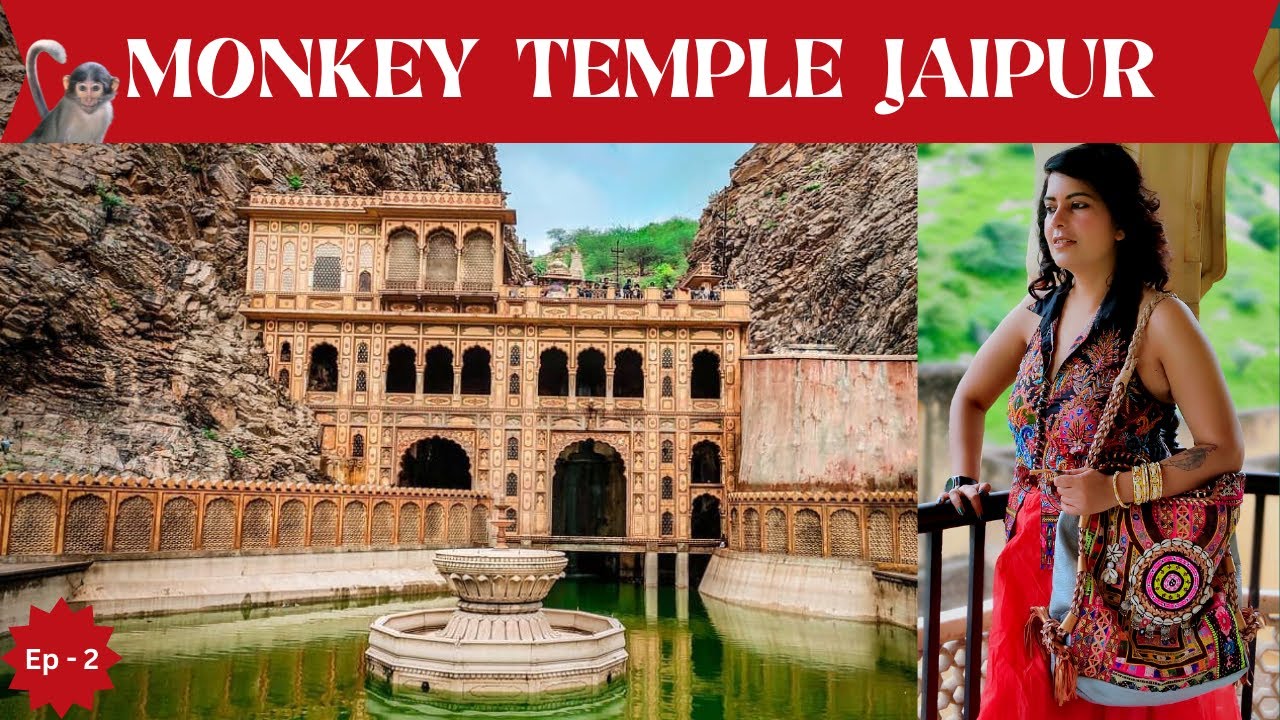 Jaipur Monkey Temple I Galtaji Temple I Places to visit in Jaipur - YouTube