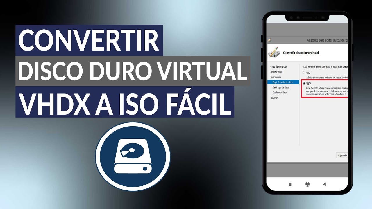 Cómo Convertir Disco Duro Virtual VHDX a ISO Fácilmente - YouTube