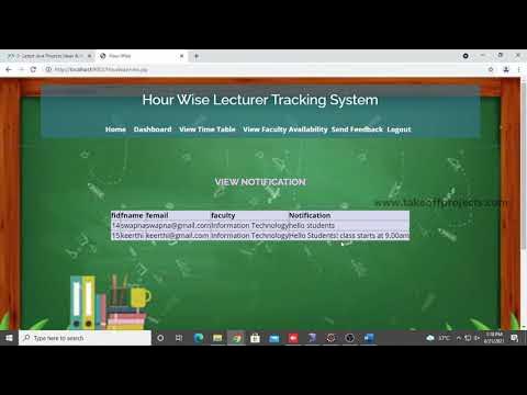 Hour Wise Lecturer Tracking System | Python Mini Projects | CSE Minor Projects - YouTube
