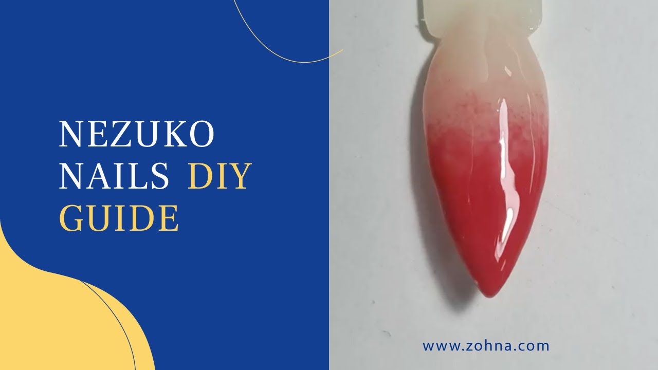 How to do Nezuko nails - YouTube