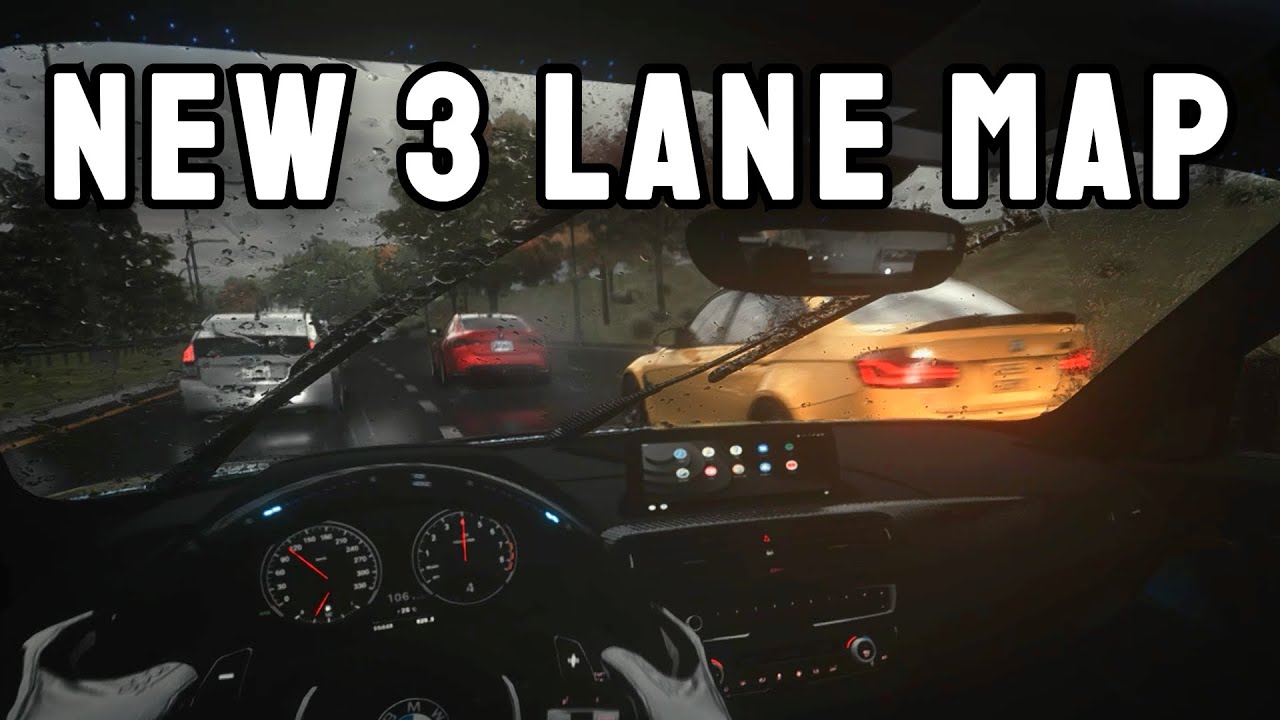 Cutting Up in VR on NEW 3 Lane Map: Southern State Parkway w/ Heavy ...