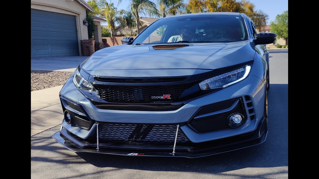 Installed APR Carbon front splitter #aprracing - YouTube