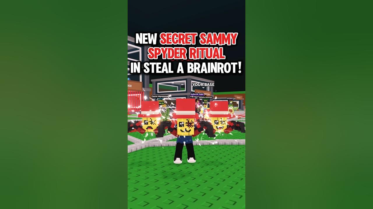 HOW TO DO the NEW SECRET SAMMY SPYDER RITUAL in Steal a Brainrot! # ...
