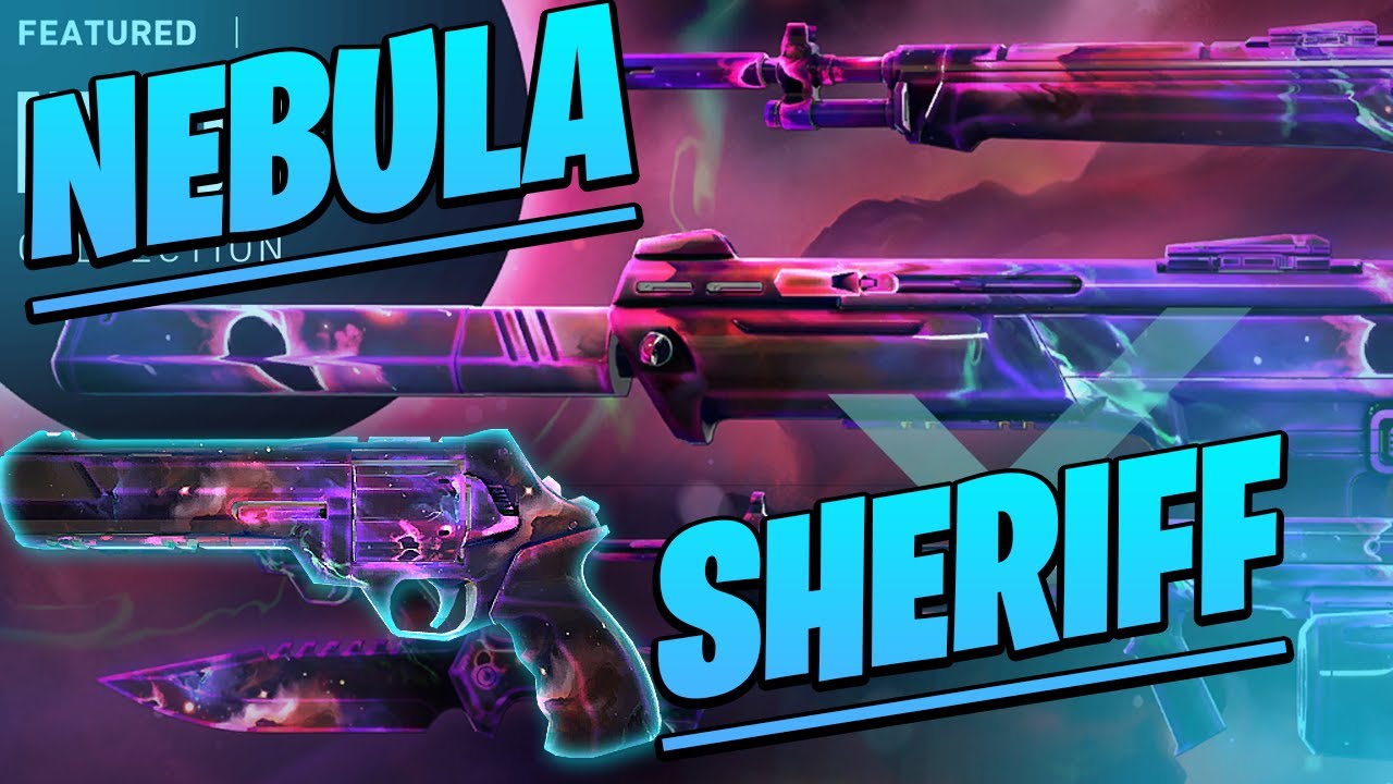 NEBULA SHERIFF SKIN SHOWCASE AND GAMEPLAY | VALORANT NEBULA SKINS ...