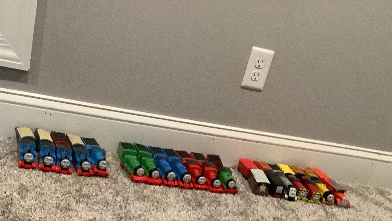 Elliot’s old Trackmaster talking engine collection + everything needed ...