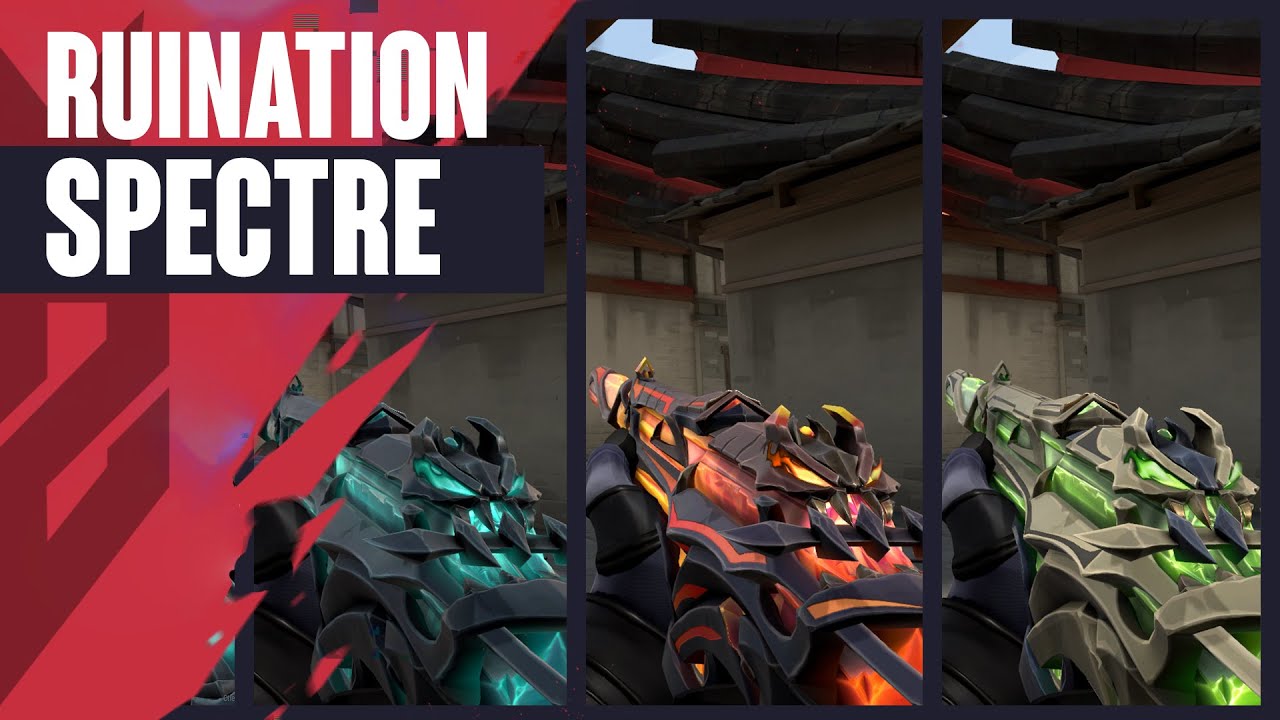 Ruination Spectre Skin Showcase - Valorant Ruination Skins - YouTube
