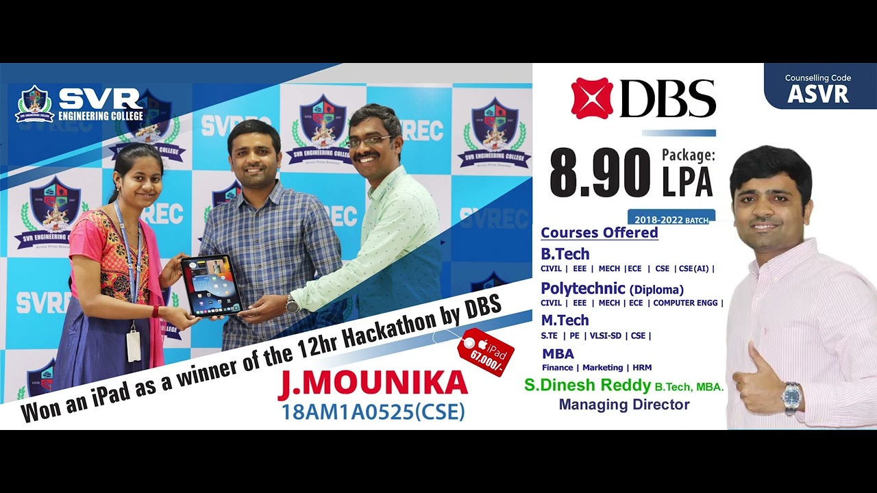 SVR 2022 PLACEMENT RECORDS - BEST ENGINEERING COLLEGE IN NANDYAL ...