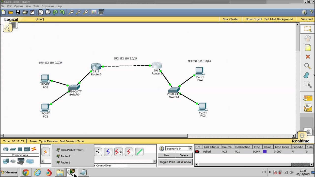 Configuration du routage statique - YouTube