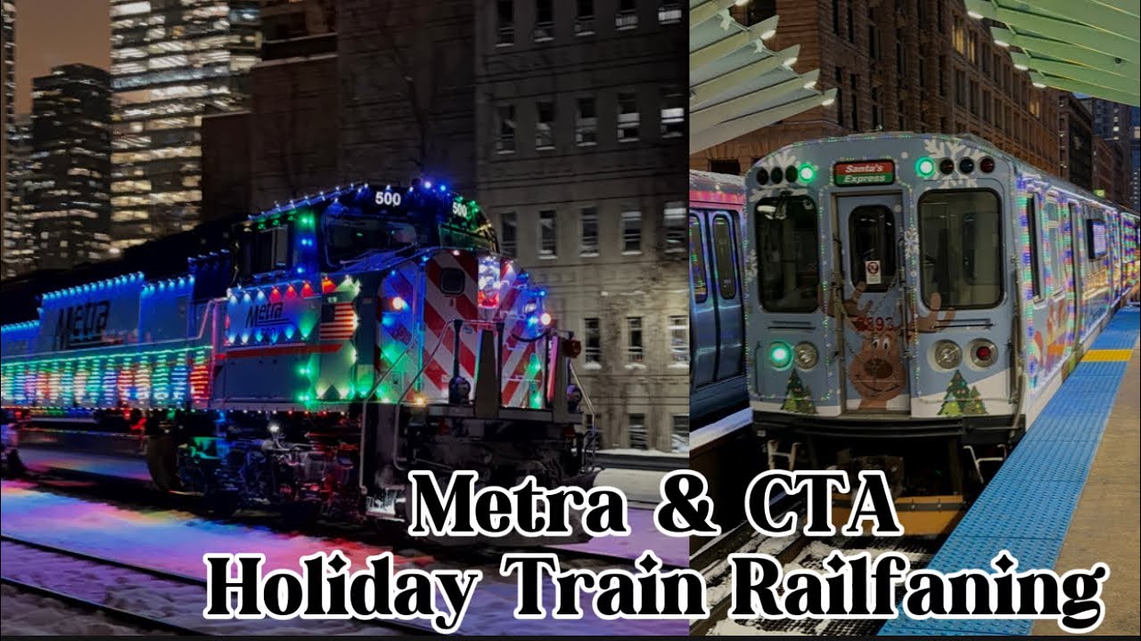 Metra Railfaning: Metra & CTA Holiday Train Railfaning - YouTube
