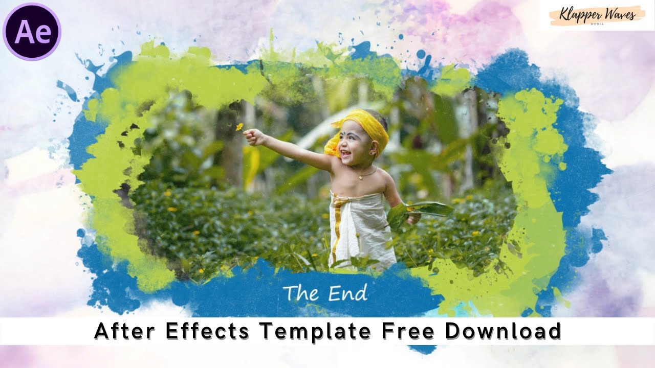 Multicolored Ink Slideshow - Free After Effects Templates - YouTube