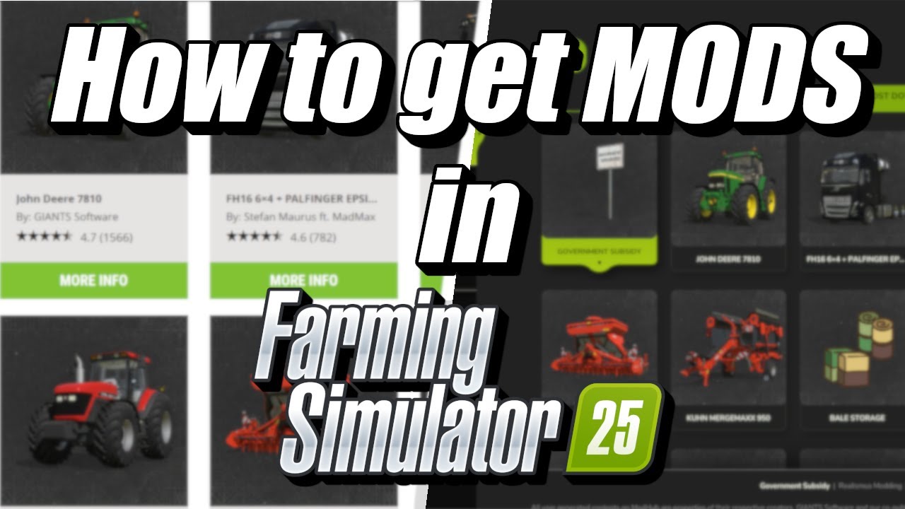 How to Find, Download and USE MODS in Farming Simulator 25...ALSO ON ...