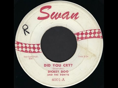 Dickey DOO and The DON'Ts - Did you cry - 1957 - Un titre Rock n' Roll ...