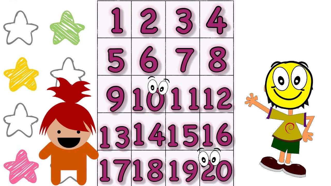 1 to 20 Number Counting l 123 l How to Read Numbers l Counting Numbers ...