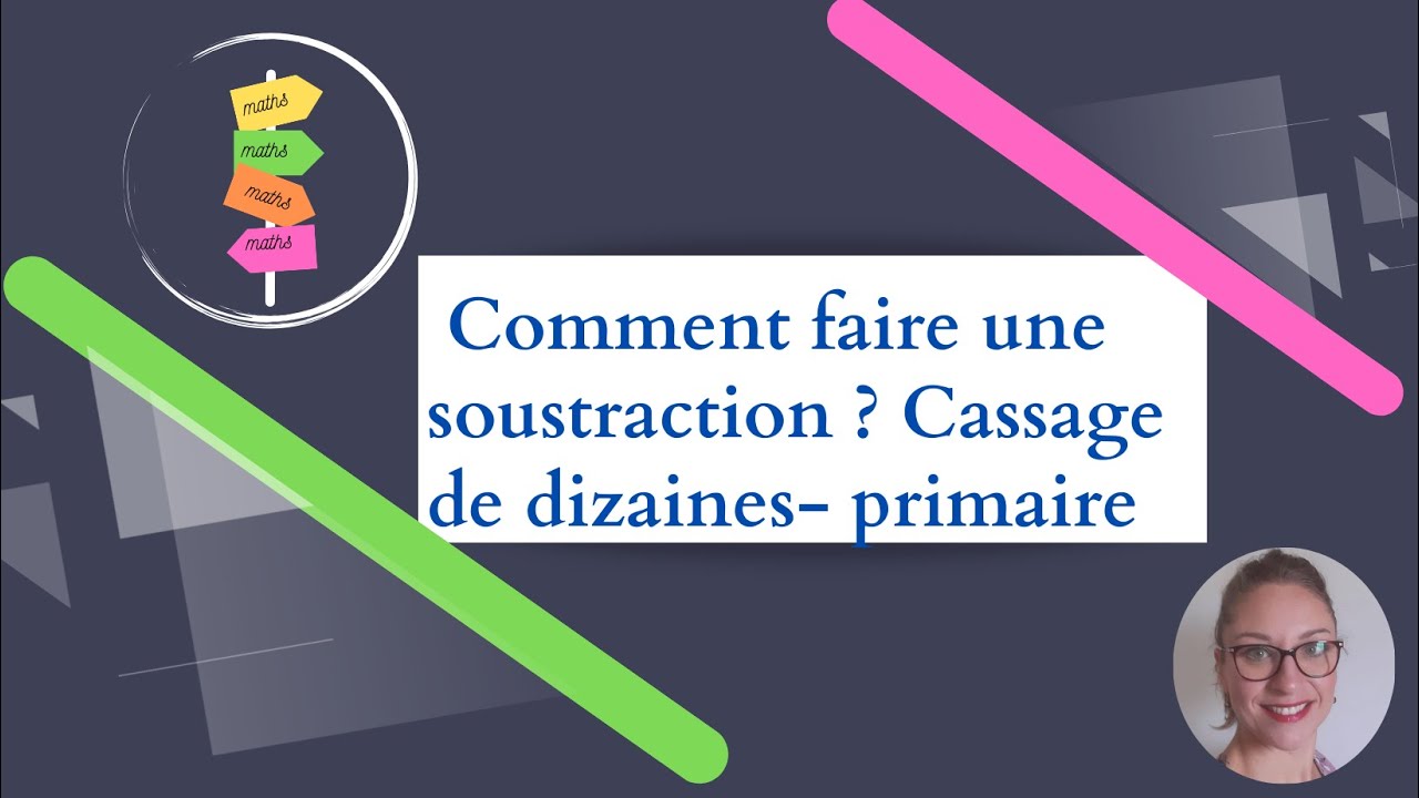 Comment poser une soustraction ? Cassage de dizaine - primaire - YouTube