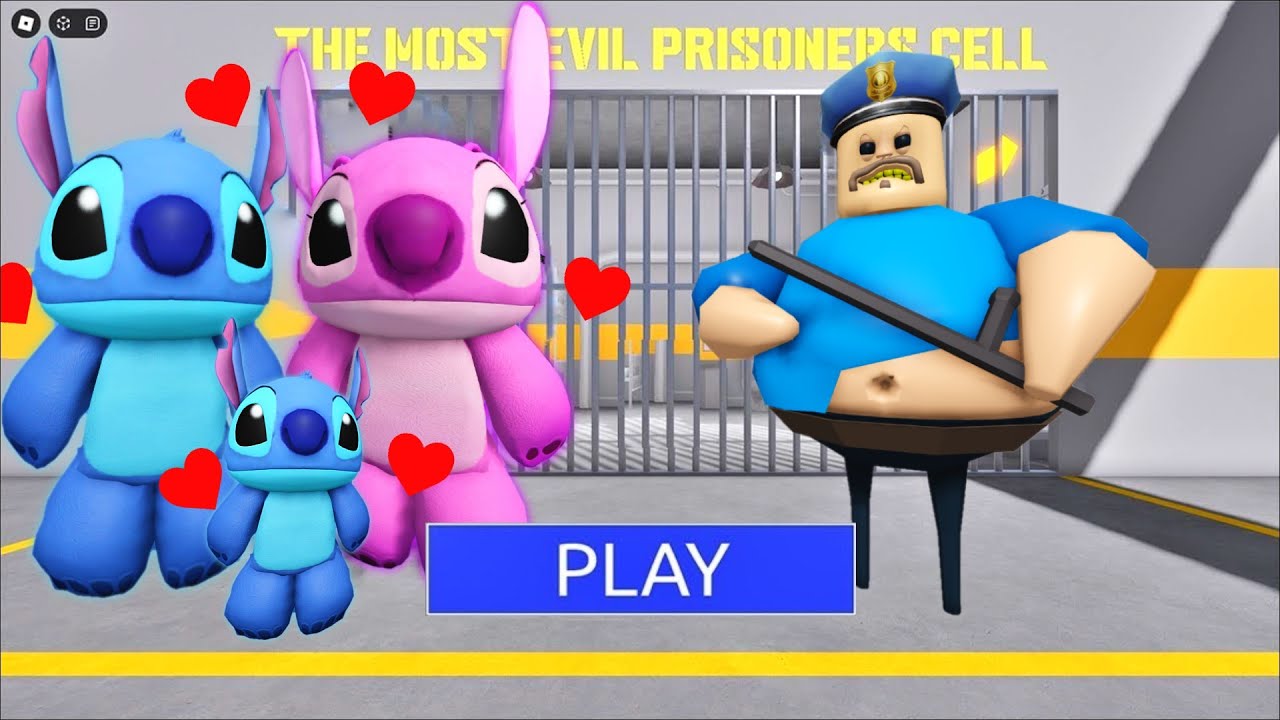 SUPER FAMILY Escaping STITCH Family Prison Roblox - Full Walkthrough ...