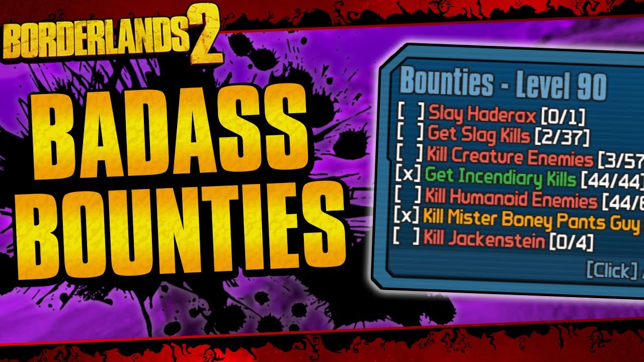 Borderlands 2 | New Badass Bounties Mod (Randomized Challenges For ...