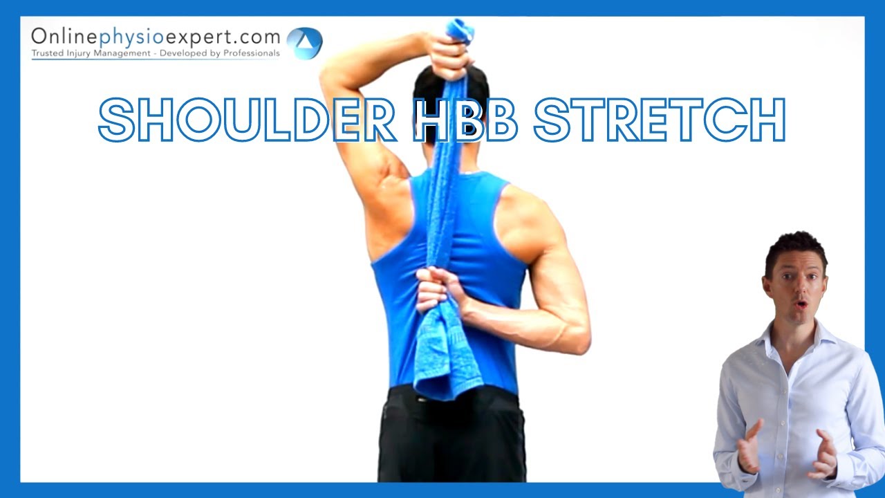 Shoulder Hand Behind Back (HBB) Stretch - TUTORIAL - YouTube