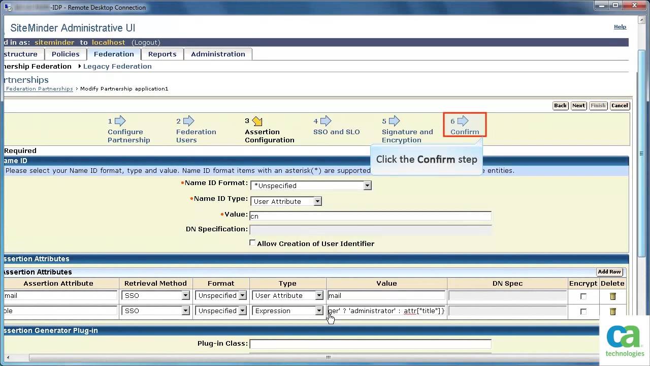 CA Single Sign-On (formerly known as CA SiteMinder®) Claims ...