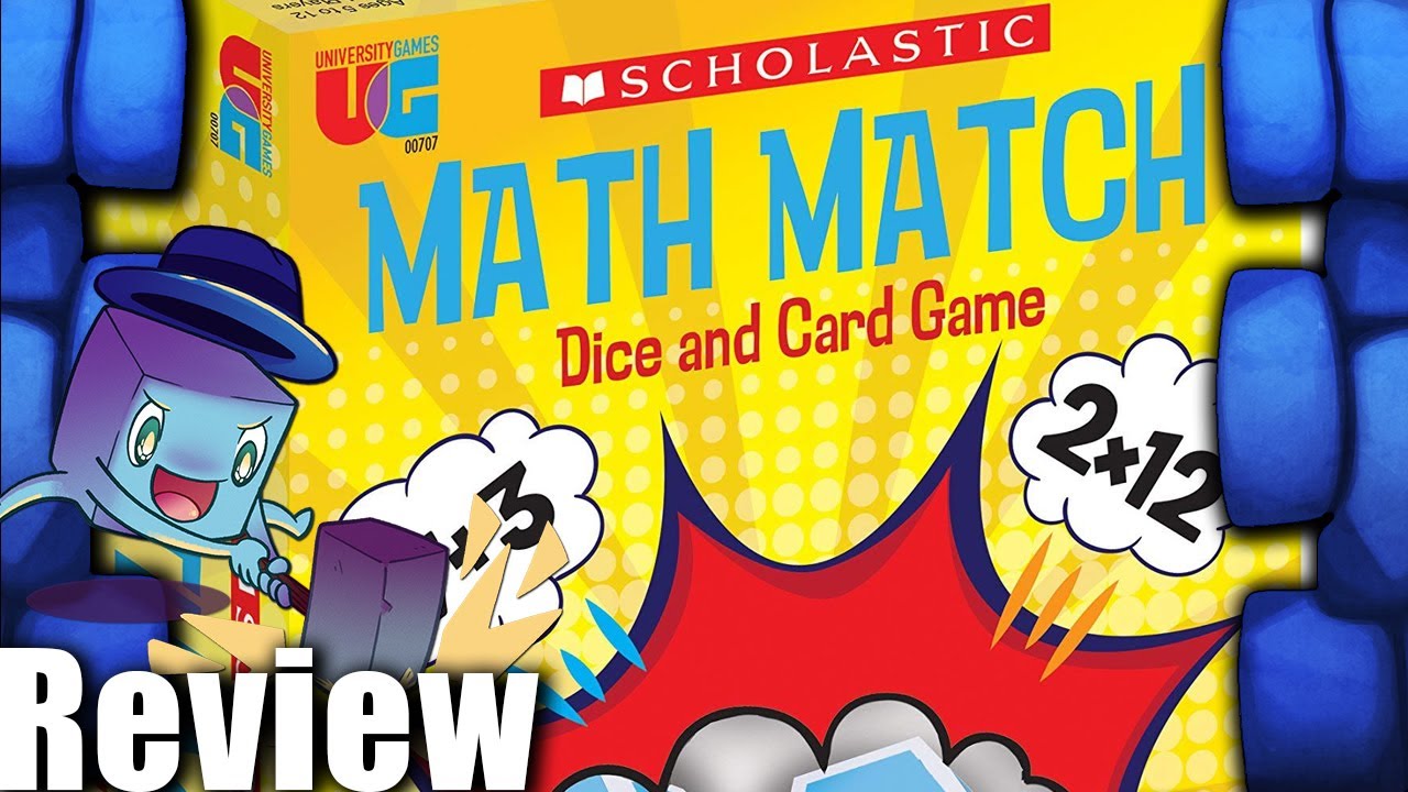 Scholastic Math Match Dice and Card Game Review with Tom Vasel - YouTube