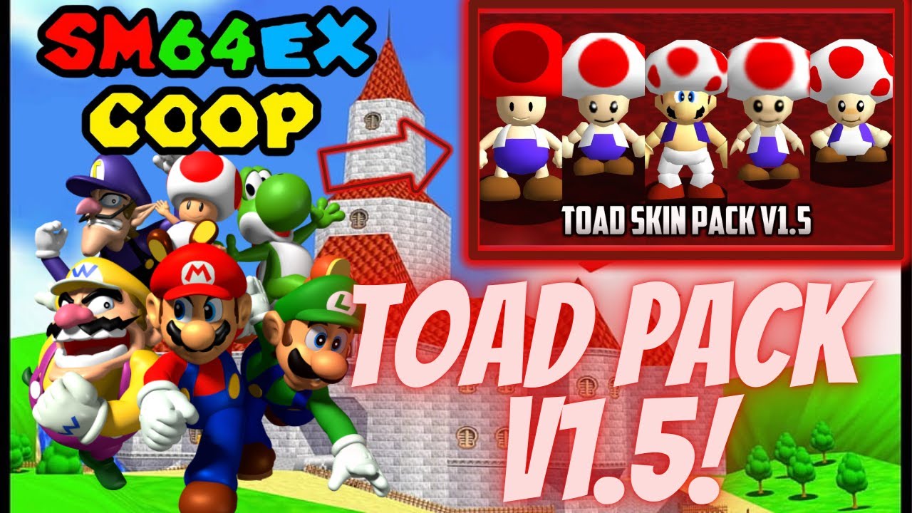 PACK de SKIN para SM64excoop || Toad Skin Pack - YouTube