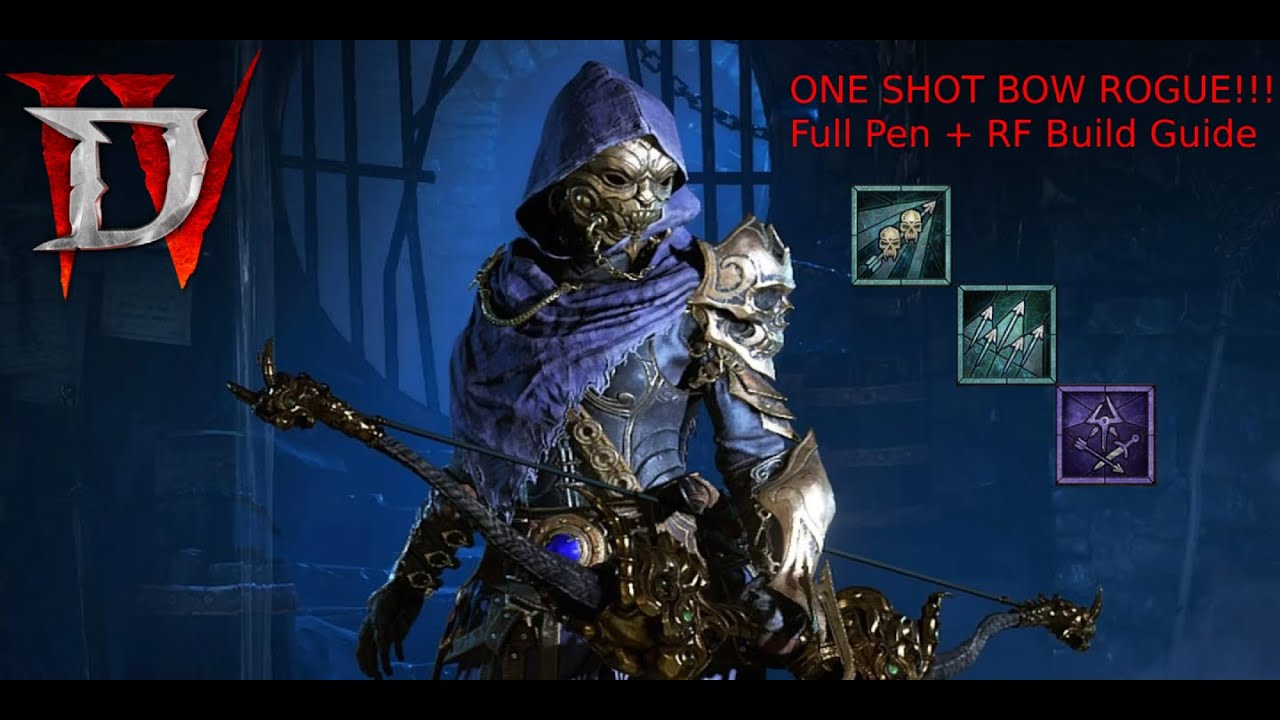 One Shot Bow Rogue! Diablo 4 Season of the Construct - YouTube