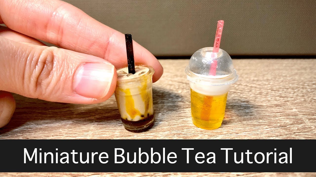 DIY Miniature Bubble Tea (Brown Sugar Bubble Tea & Milk Foam Tea ...